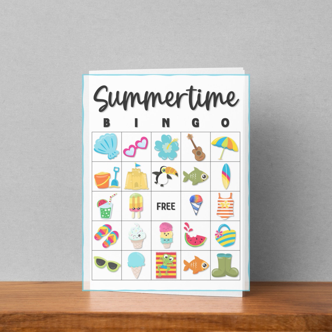 Summertime BINGO Game Printable Summer Party Game Seasonal BINGO Summer ...