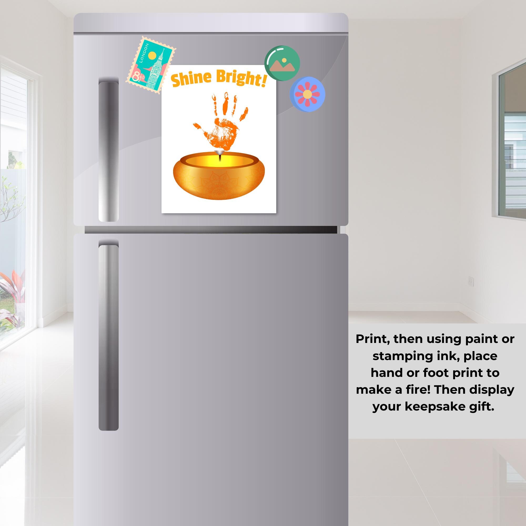 Diwali Handprint Keepsake Gift Craft | Printable Diya Festival of ...