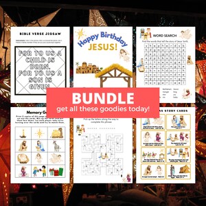 Printable Christmas Nativity Family Activity | Nativity Advent Bible ...