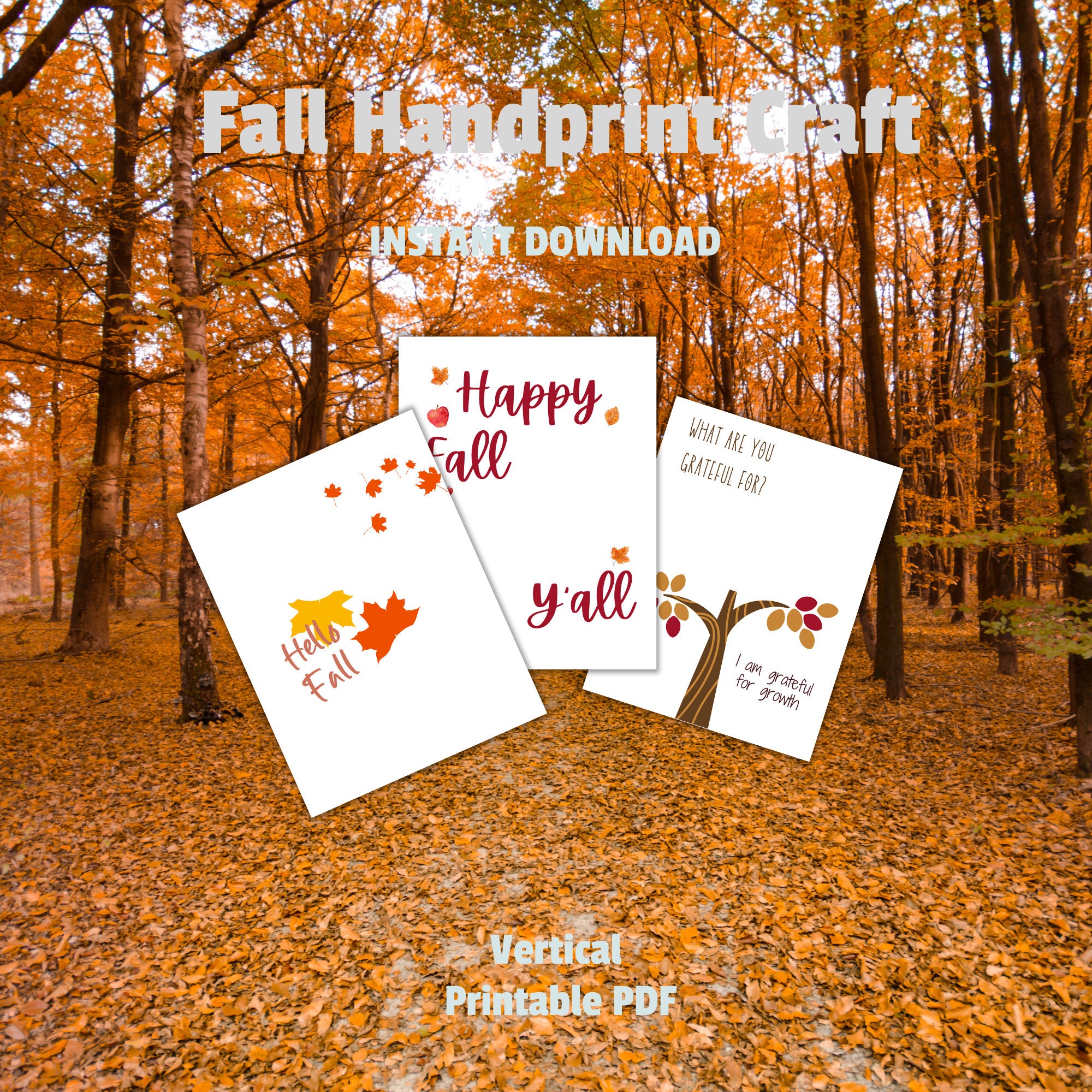 Fall Handprint Craft Leaf Handprint Art Toddler Craft Craft for Kids ...