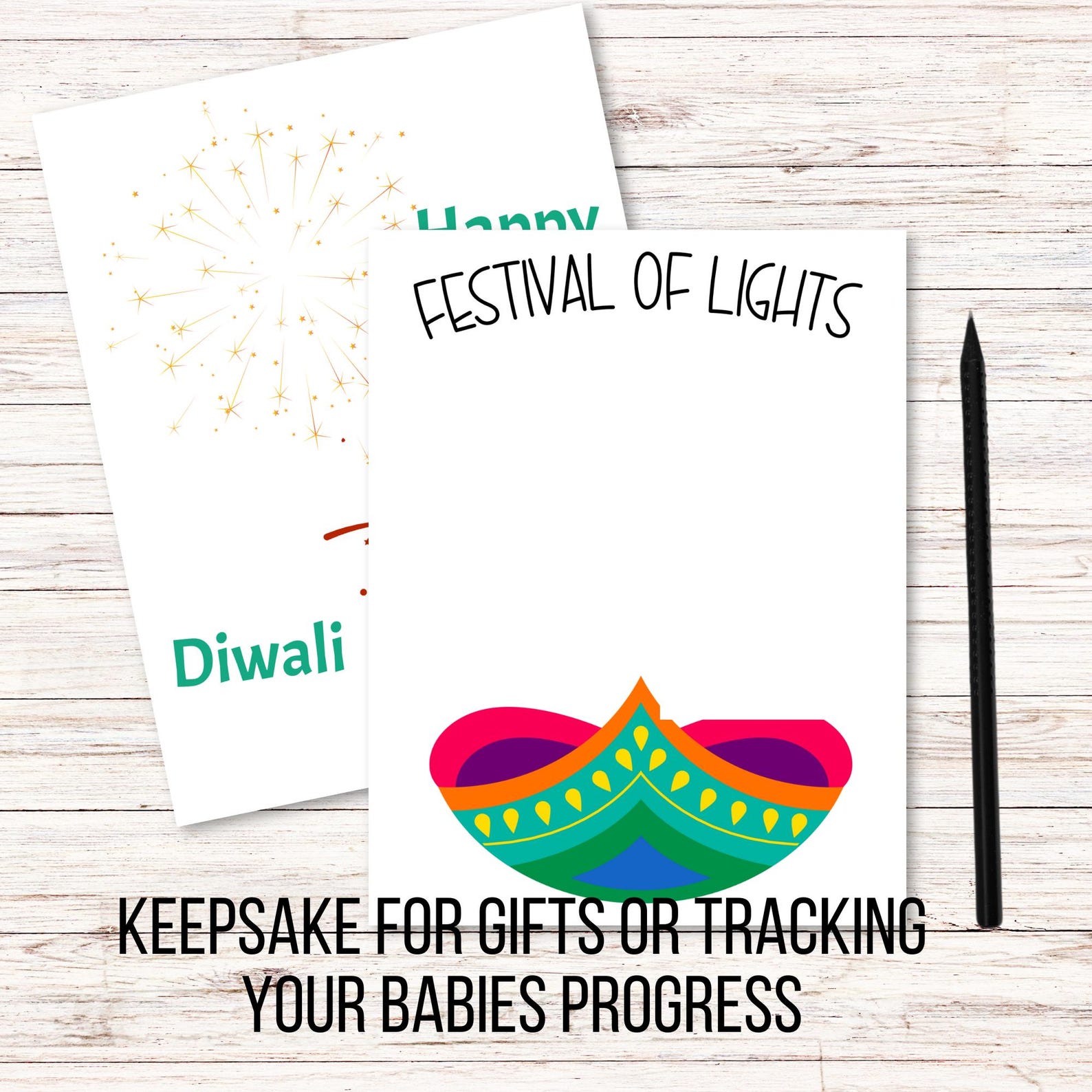 Diwali Handprint Keepsake Gift Craft | Printable Diya Festival of ...
