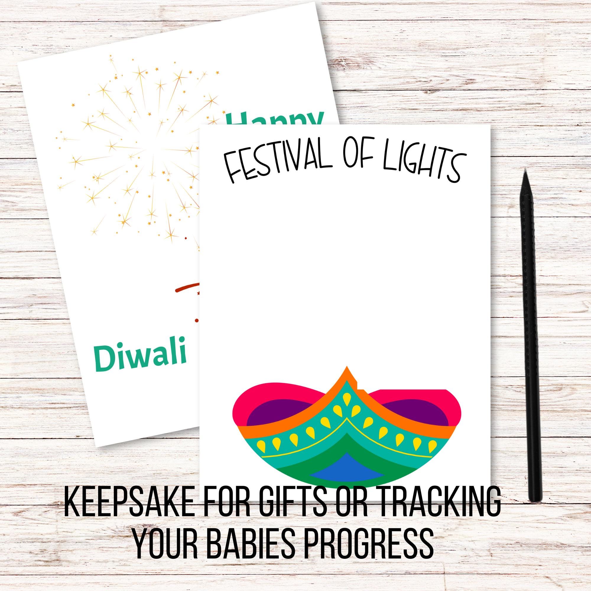 Diwali Handprint Keepsake Gift Craft | Printable Diya Festival of ...
