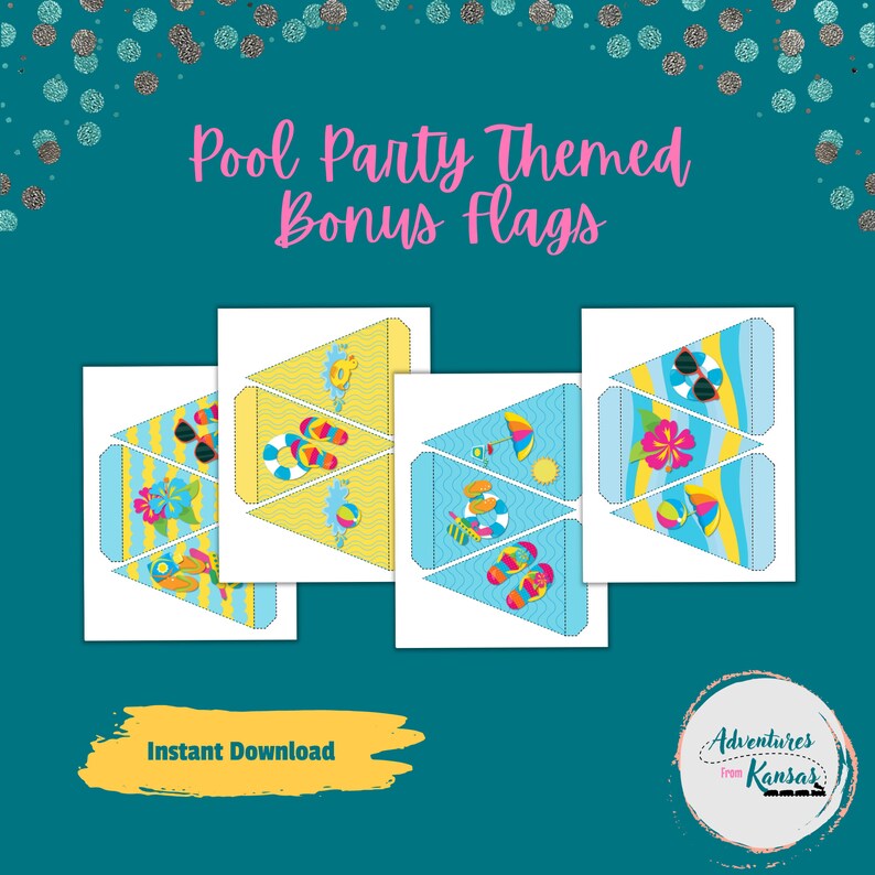Pool Party Themed Printable Games Printable Summertime Party - Etsy