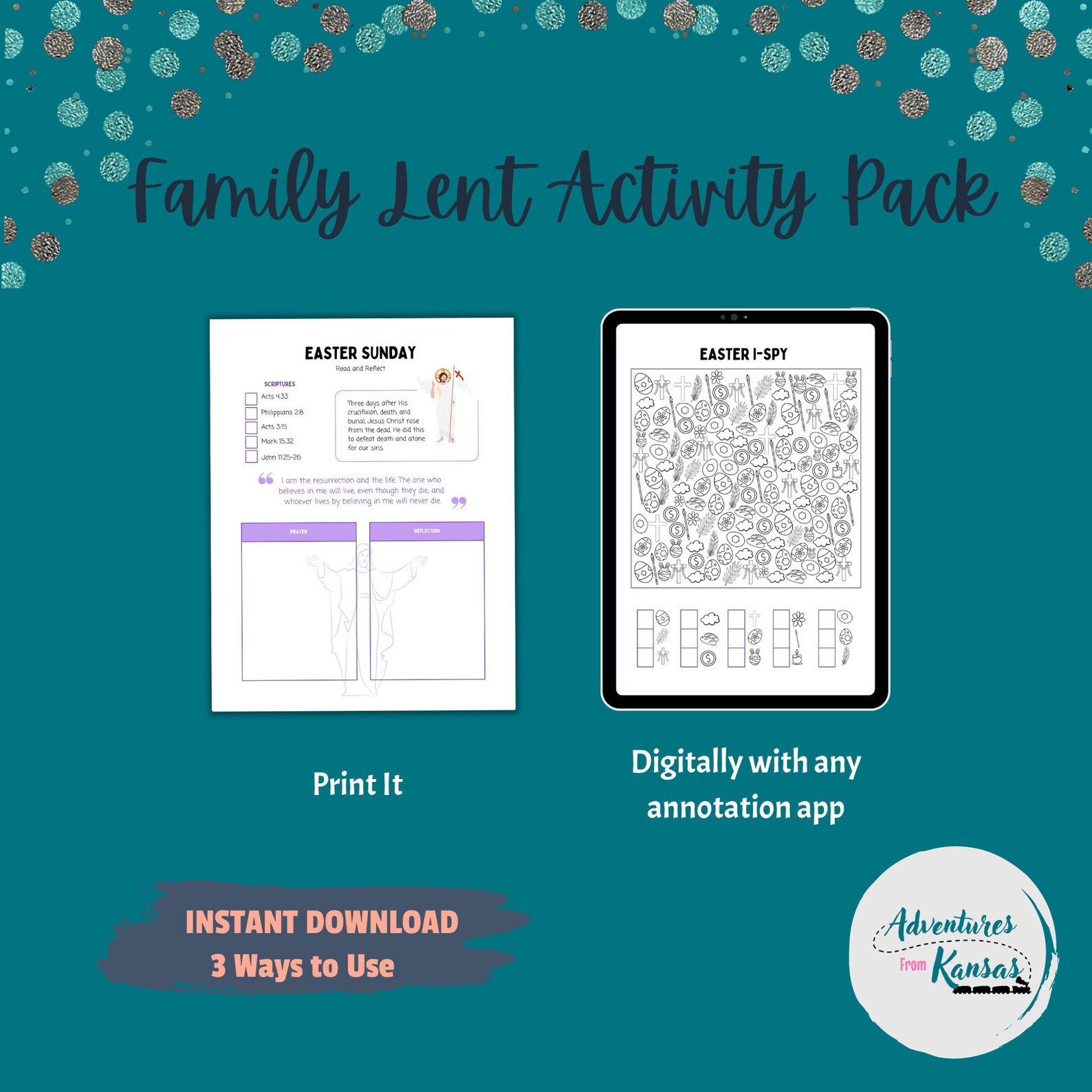 Easter Lent Activity Sheets Family Lent Activity Worksheets Lent Games ...