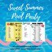 Pool Party Themed Printable Games Printable Summertime Party - Etsy