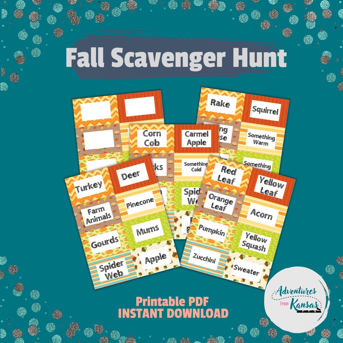 Fall Scavenger Hunt Printable | Scavenger Hunt for Families | Seasonal ...