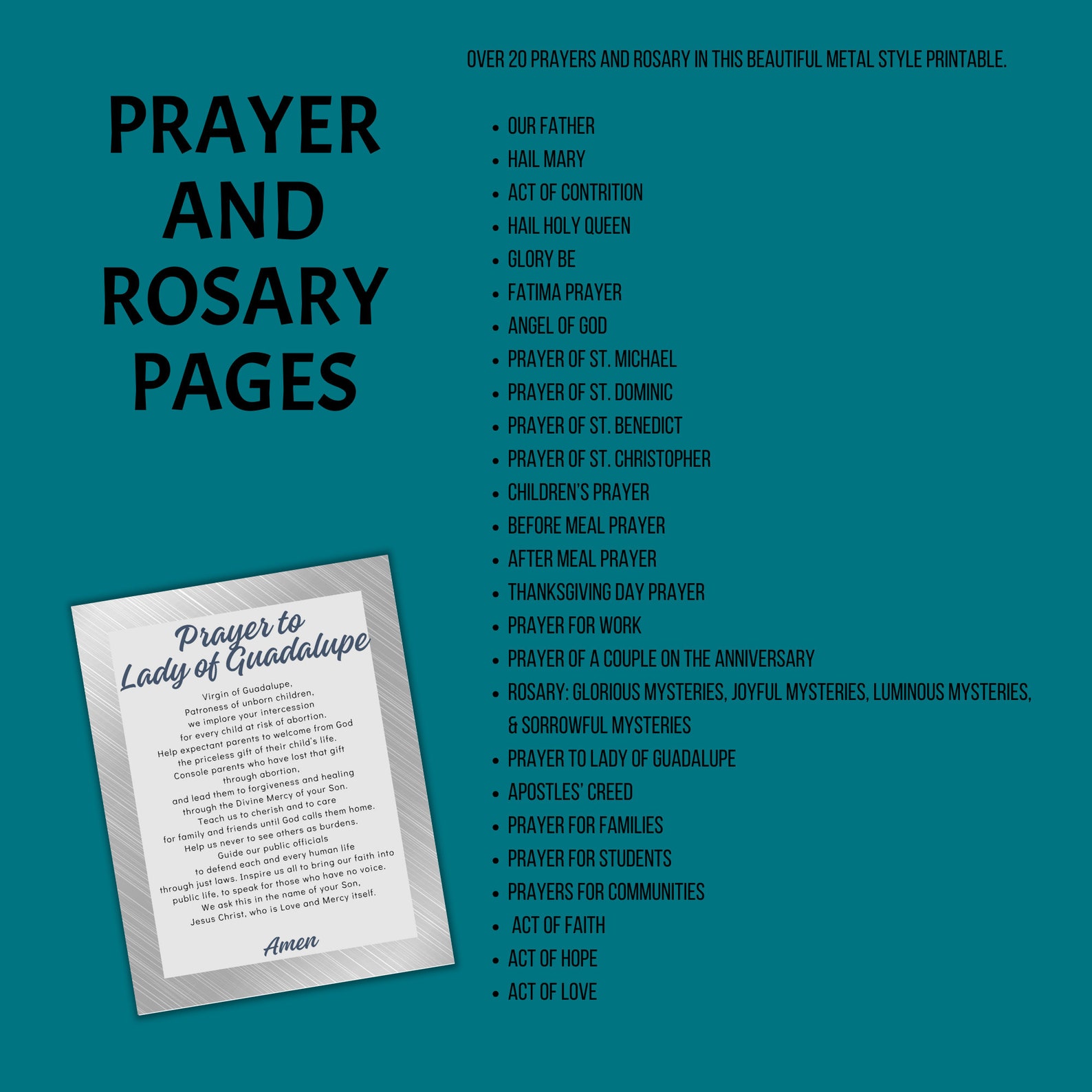 Printable Traditional Catholic Prayer Book First Holy Communion ...