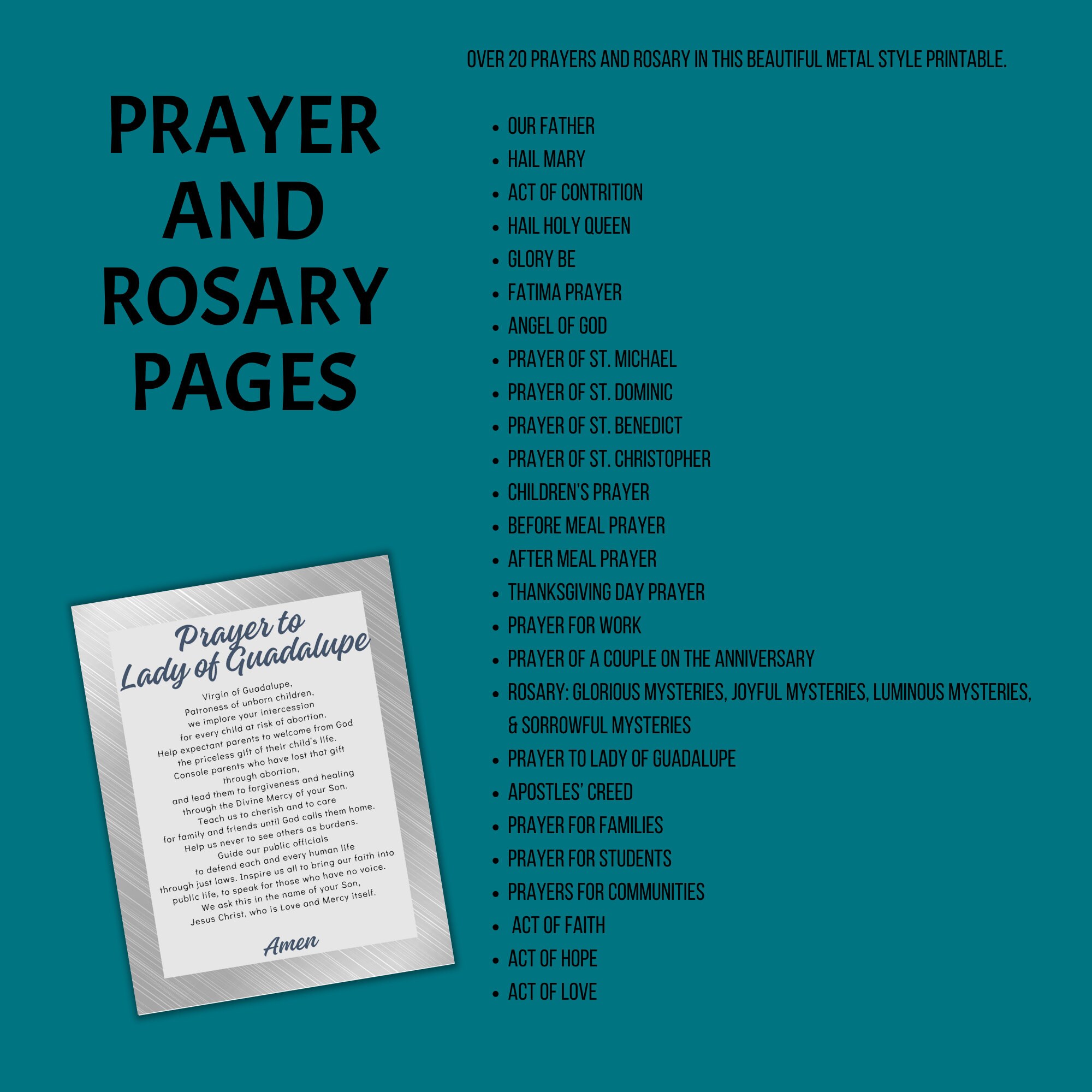 Printable Traditional Catholic Prayer Book | First Holy Communion ...