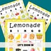Lemonade Bingo Printable for Birthday Parties, Family Game Night ...