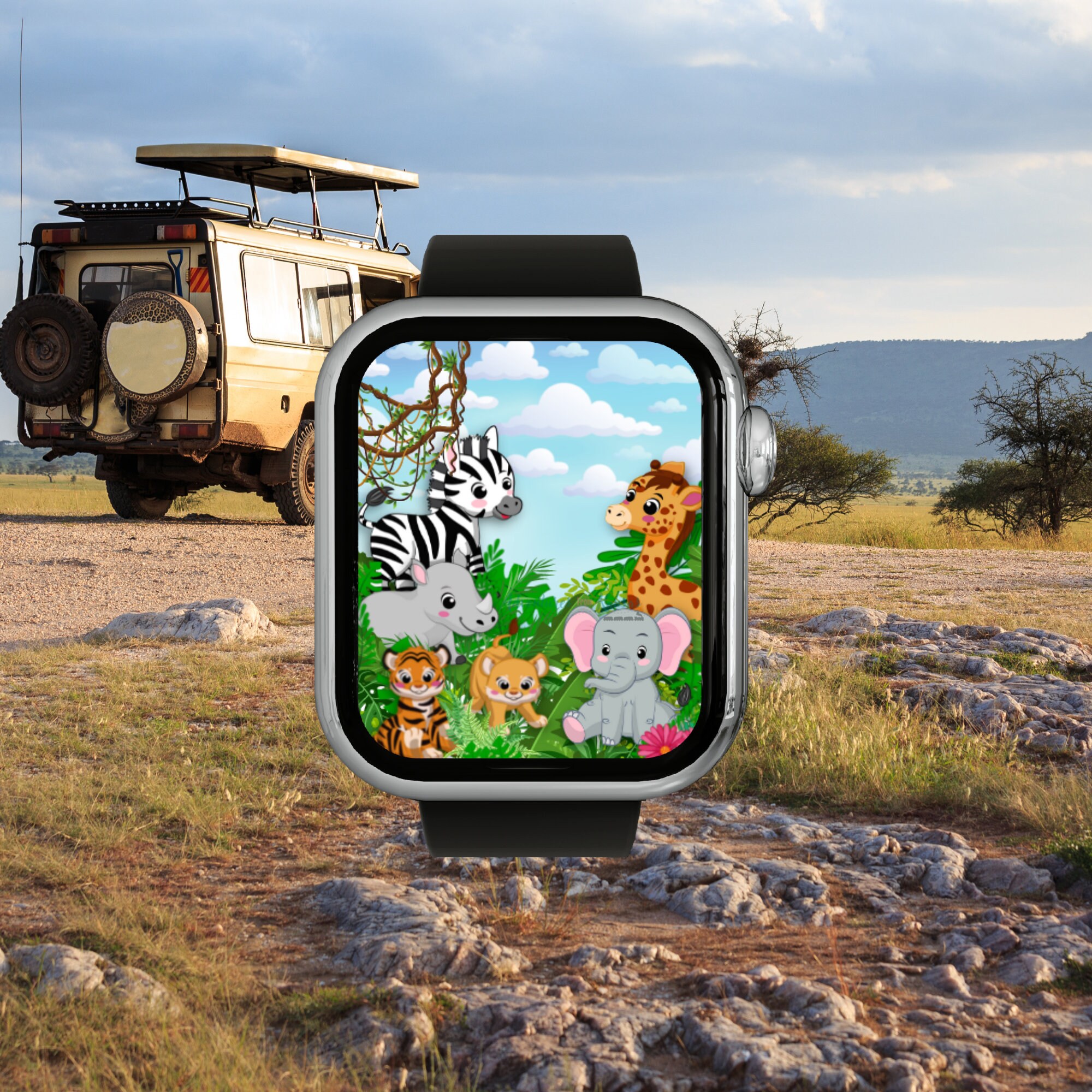 Safari Watch Wallpaper Jungle Safari Watch Face Cute Watch Wallpaper ...