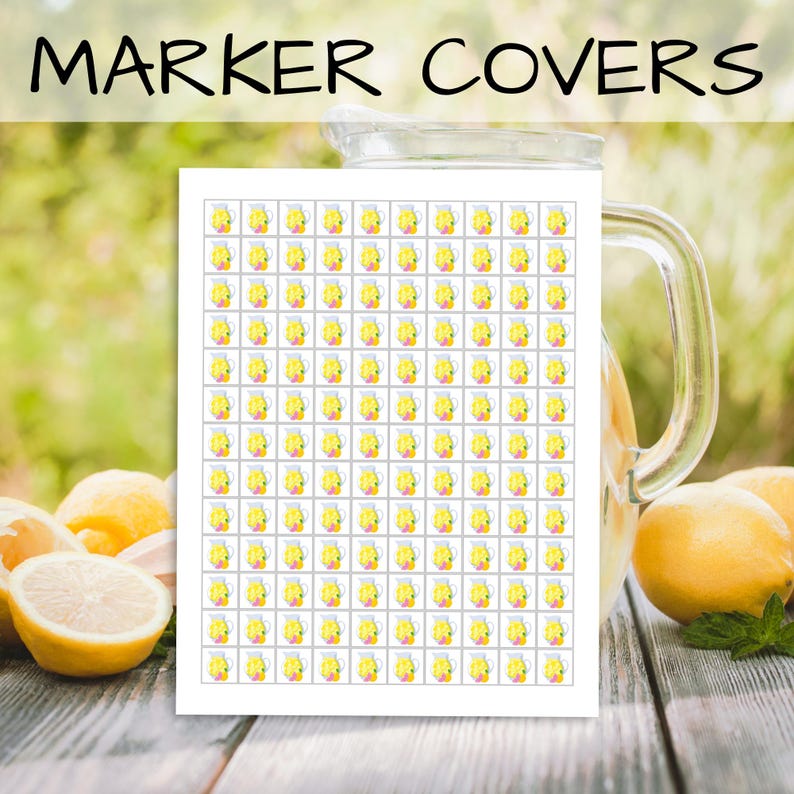 Lemonade Bingo Printable for Birthday Parties, Family Game Night ...