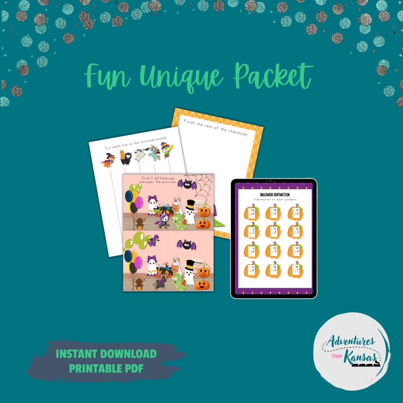Wacky Halloween Activity Packet Fun Printable Halloween Worksheets ...