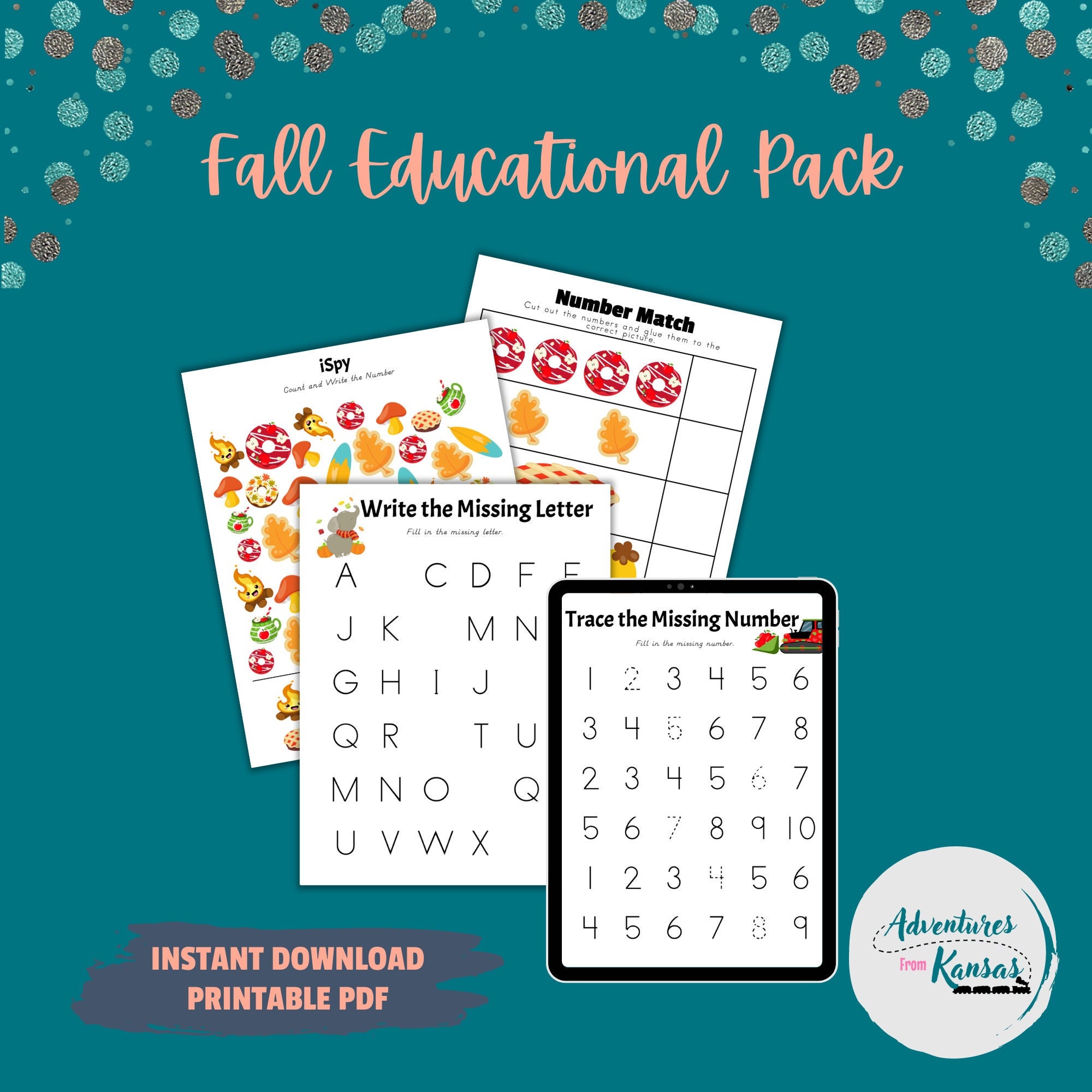 Fall Educational Worksheets for Kids Preschool to 2nd Grade Fall Fun ...
