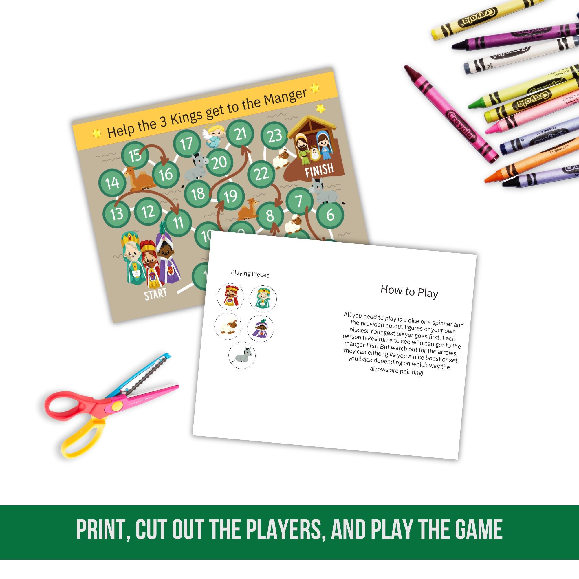 3 Kings Epiphany Nativity Printable Fun Religious Game for Preschool ...
