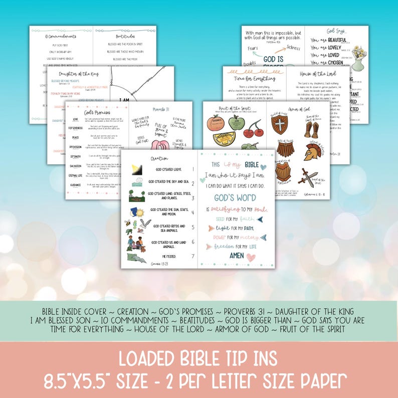 Catholic Beachy Bible Study Teen Prayer Journal Summer Inserts Binder ...