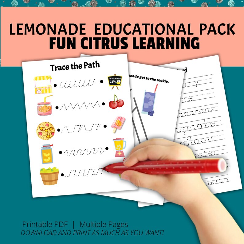 Lemonade Activity Sheets for Kids Lemonade Stand Worksheets for ...