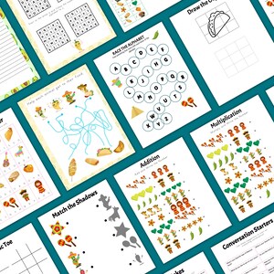 Cinco De Mayo Taco Activity Sheets Mexican Food Worksheets for ...