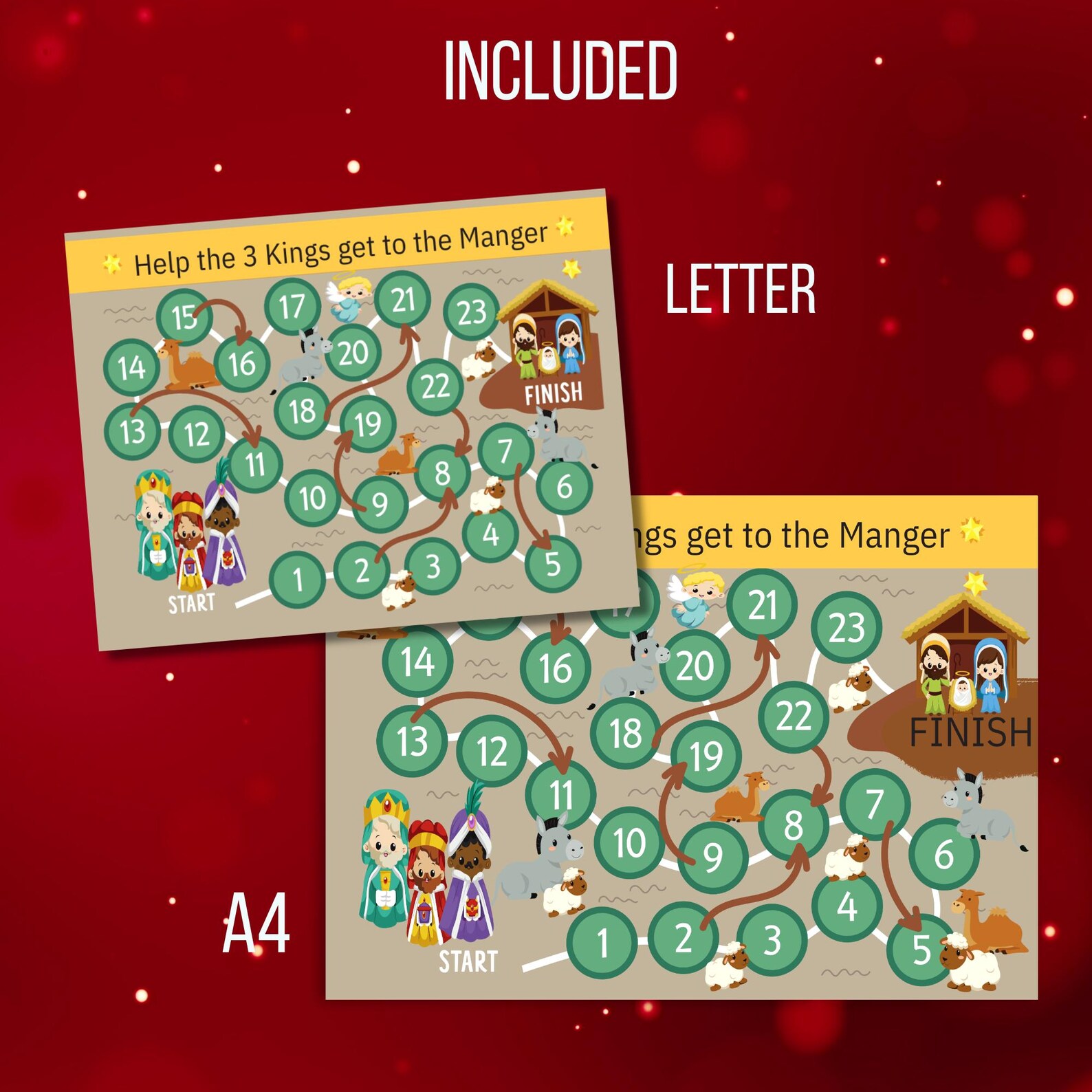 3 Kings Epiphany Nativity Printable Fun Religious Game for Preschool ...
