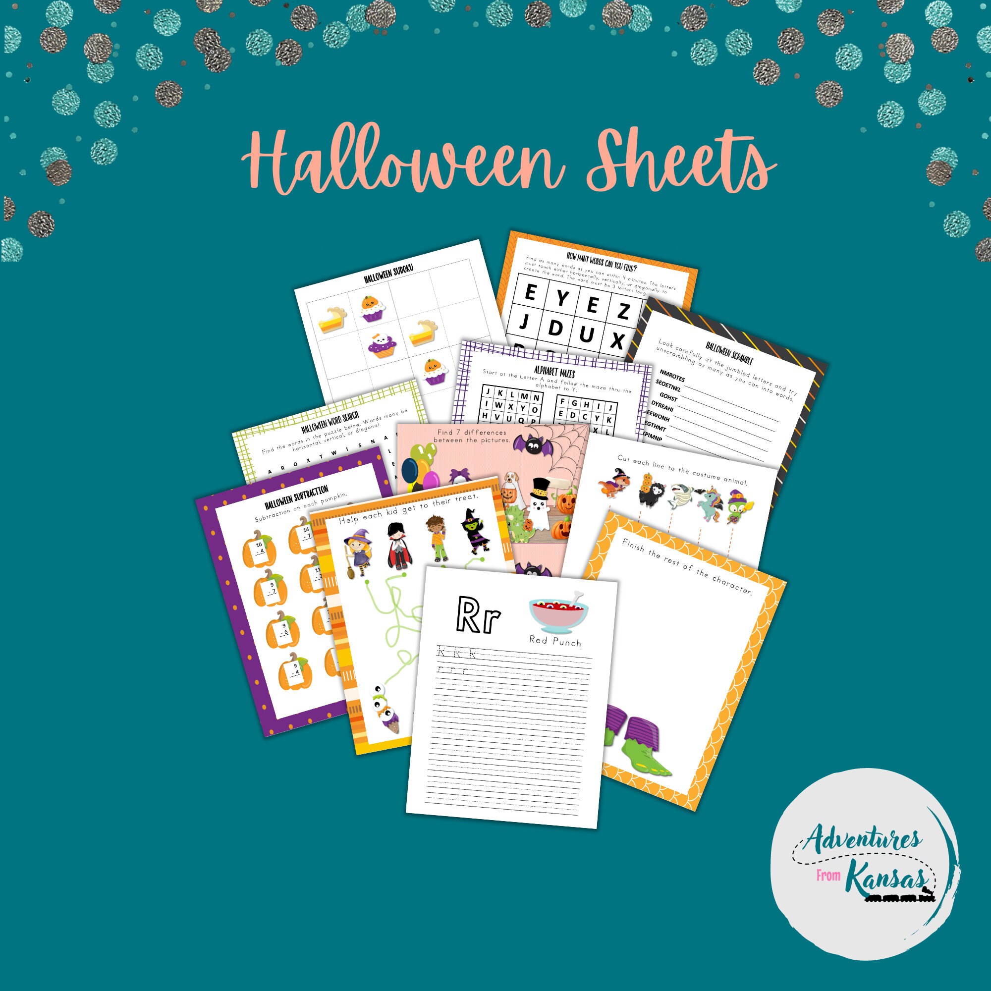 Wacky Halloween Activity Packet Fun Printable Halloween Worksheets ...