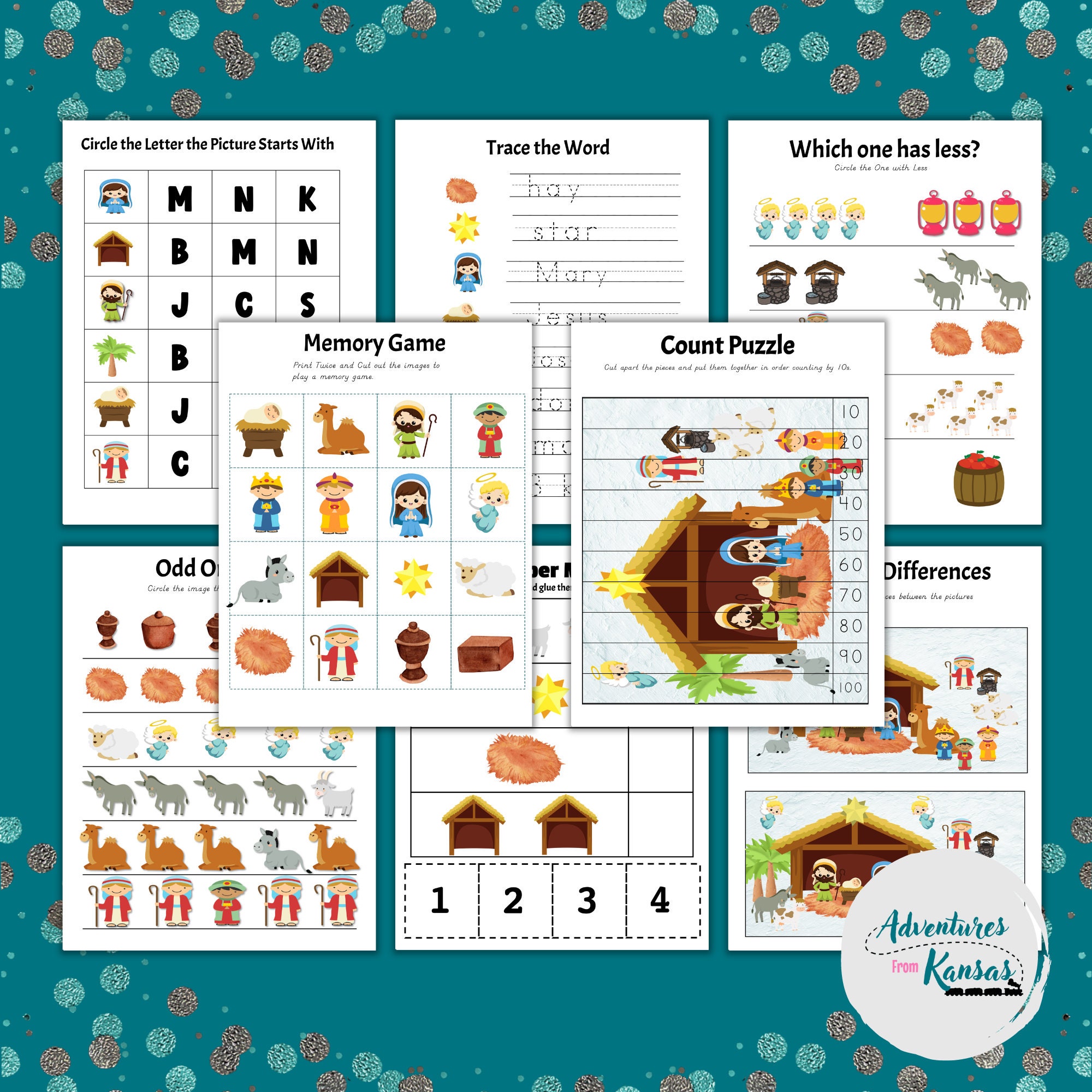 Printable Nativity Educational Pack Christmas Nativity Learning ...