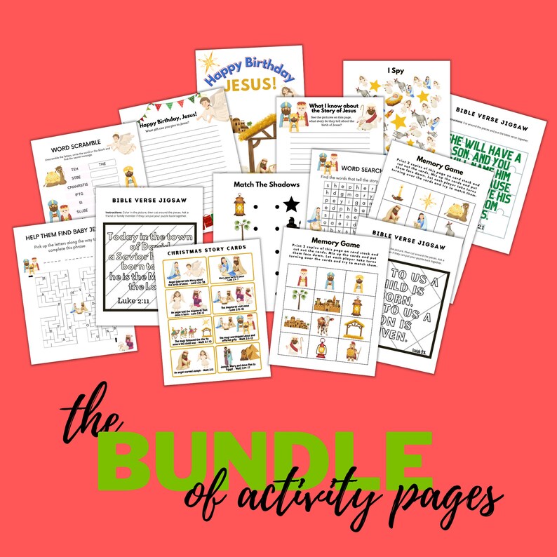 Printable Christmas Nativity Family Activity | Nativity Advent Bible ...