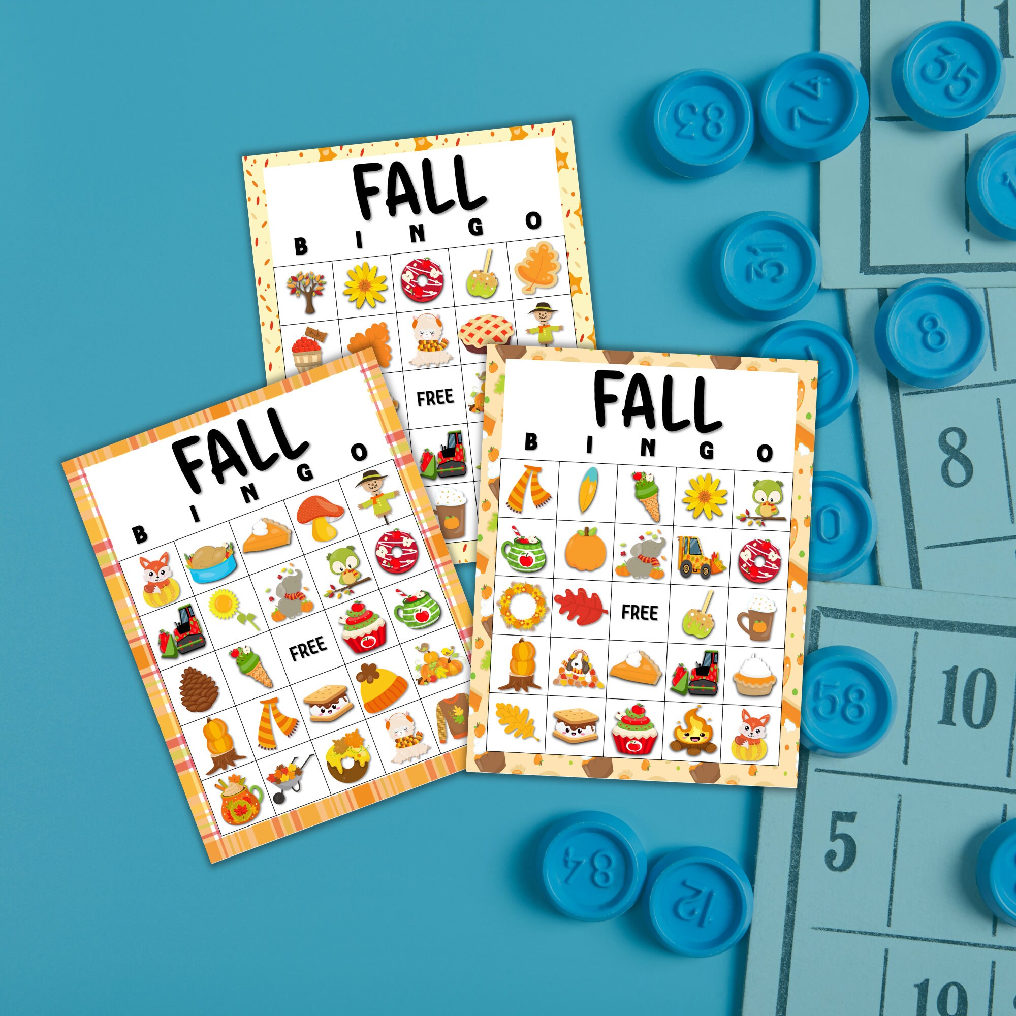 Fall BINGO Game | Printable Fall Party Game | Seasonal Bingo | Fall ...