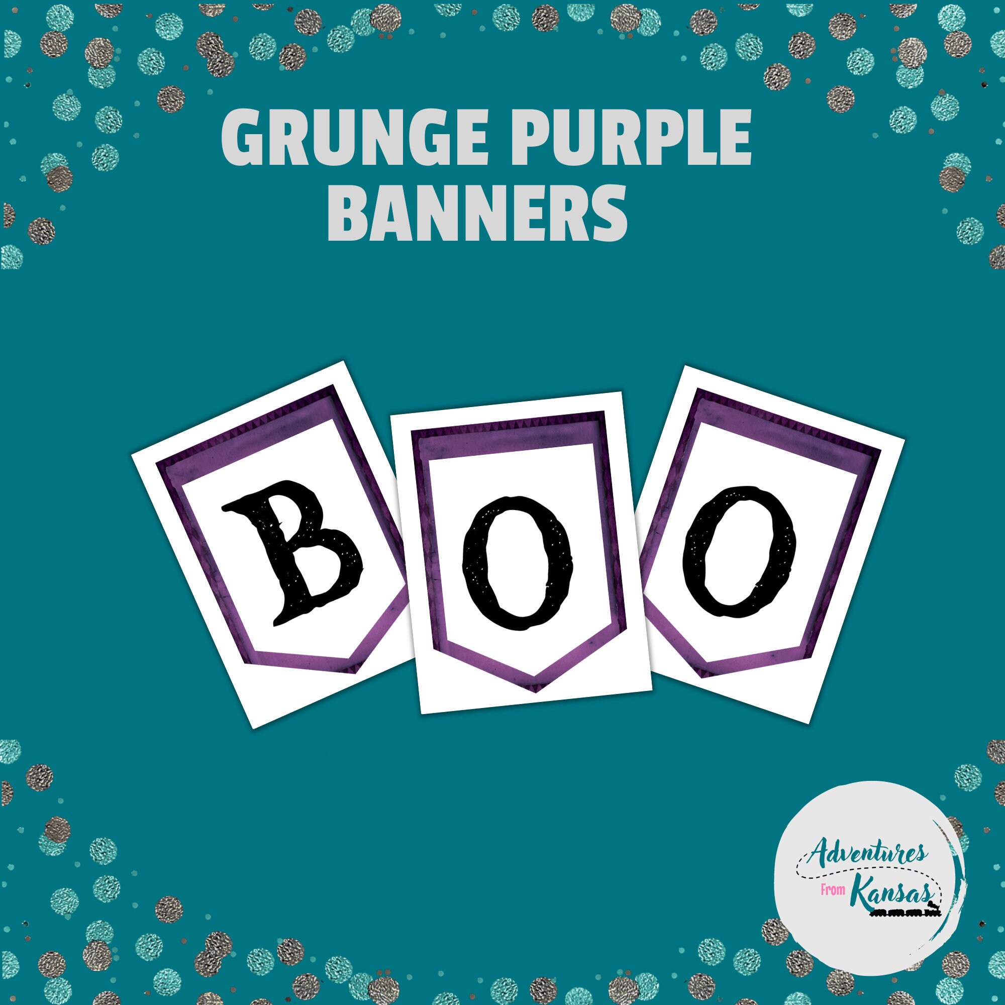 Halloween Printable Flag Banner Alphabet A Z & Number 0 9 Halloween ...