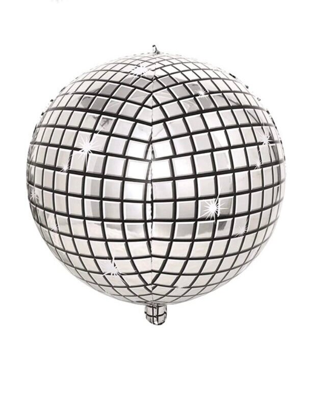 DISCO BALL BALLOONS 22 Silver Foil Balloons Last Disco - Etsy