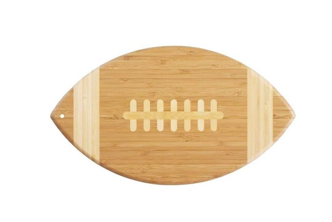FOOTBALL CUTTING BOARD- Charcuterie Board, Cheese Board, Groomsman Gift ...