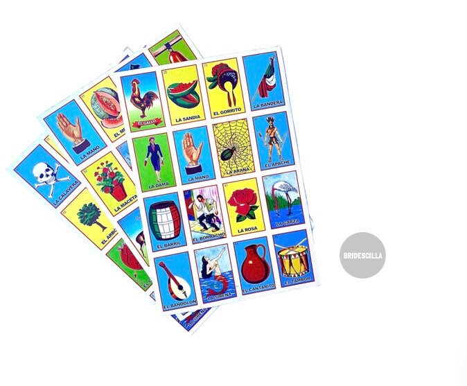 LOTERIA MEXICAN BINGO- Authentic Mexican Board Game, Final Fiesta Party ...