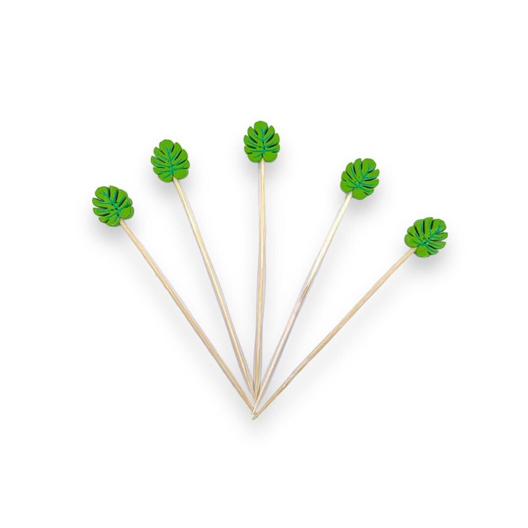 CHARCUTERIE WOOD PICKS- Tropical Food Pick, Food Markers, Cocktail ...