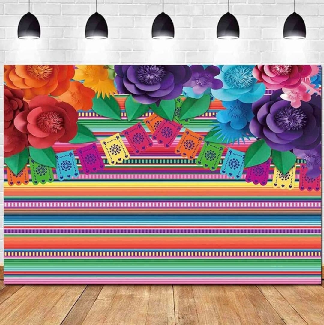 MEXICAN SERAPE BACKDROP- Fiesta Theme Bachelorette/ Bachelor Party ...