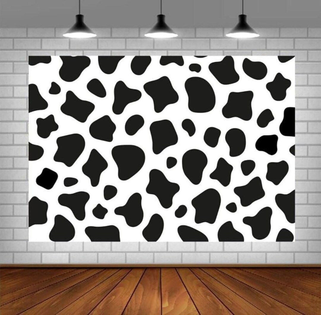 COW PRINT BACKDROP- Bride's Last Ride Bachelorette Party, Last Rodeo ...