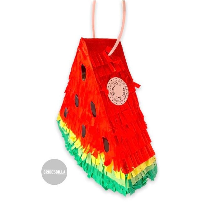 MINI WATERMELON PIÑATA- Party Decor, Table Decor, Cake Topper, Party ...