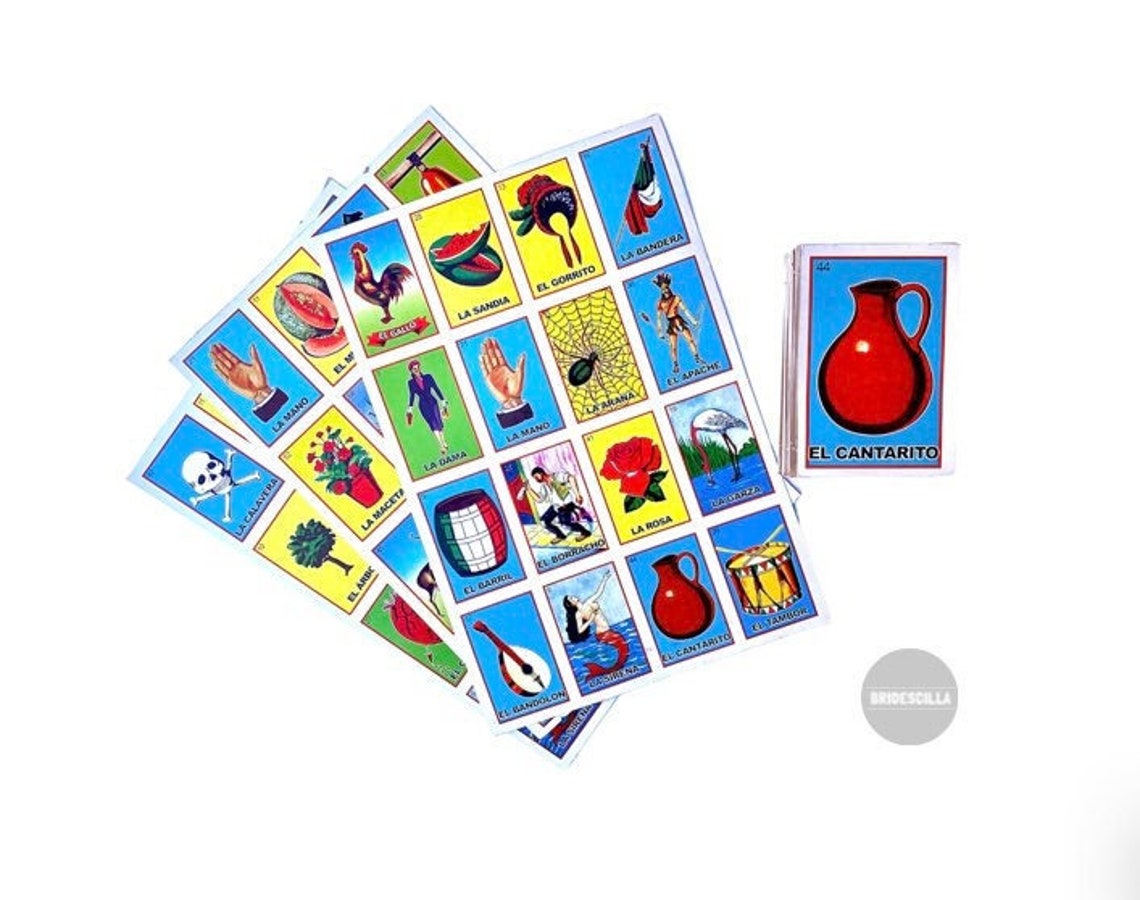 LOTERIA MEXICAN BINGO- Authentic Mexican Board Game, Final Fiesta Party ...