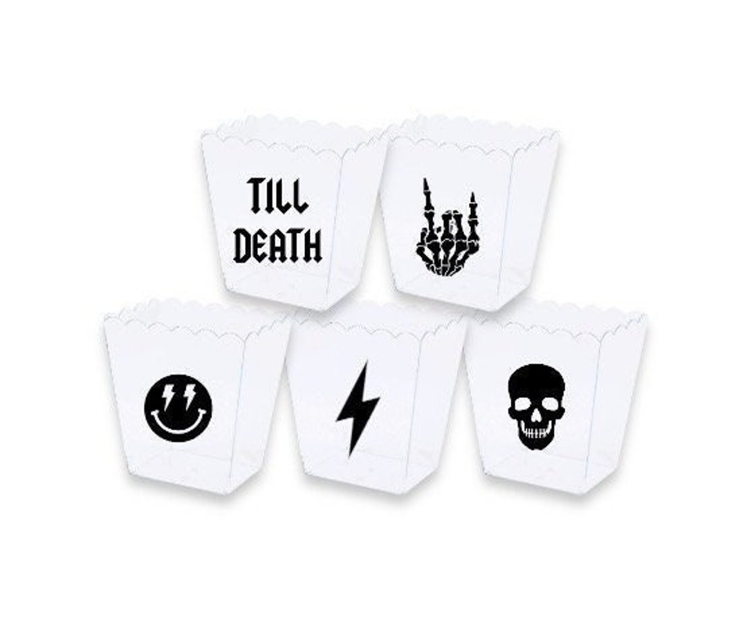 TILL DEATH BUCKET Bride or Die Table Decor, Popcorn/ Snack Box ...