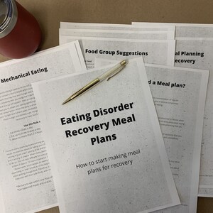 Eating Disorder Meal Plan Guidelines PDF - Etsy