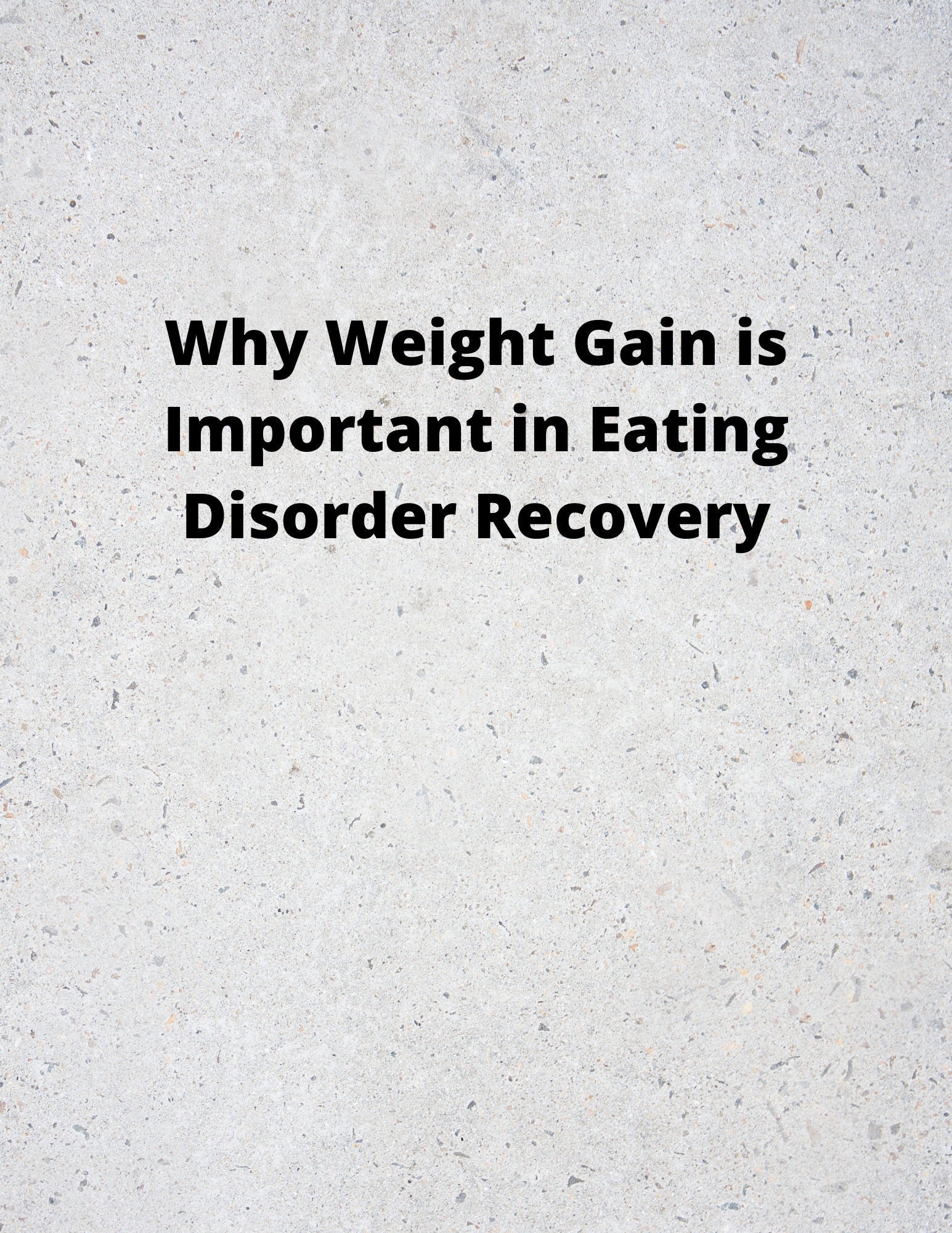 Why Weight Gain Is Important In Eating Disorder Recovery Etsy
