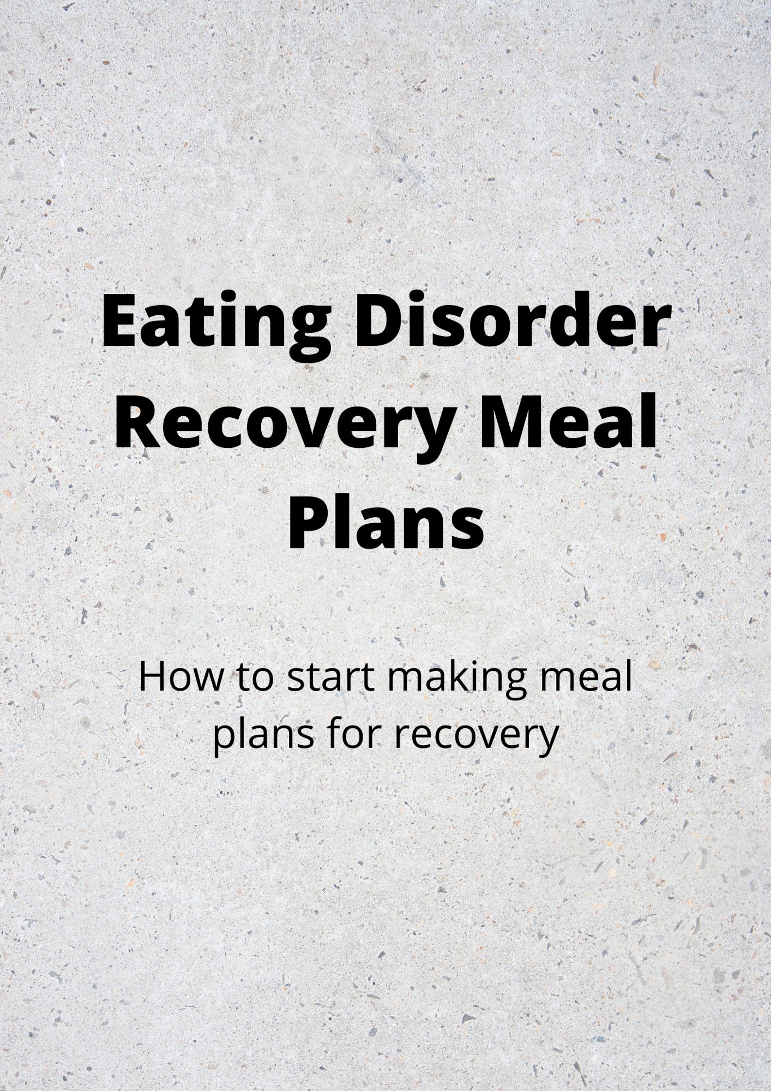 Eating Disorder Meal Plan Guidelines PDF - Etsy