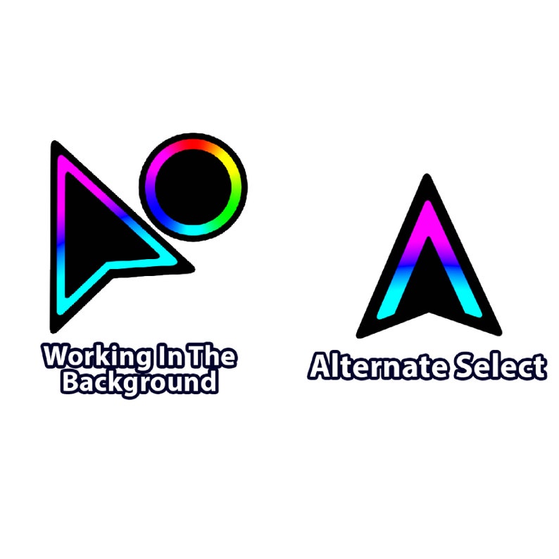 Neon Rgb Animated Computer Cursor Pack Perfect For Gamers And Creatives