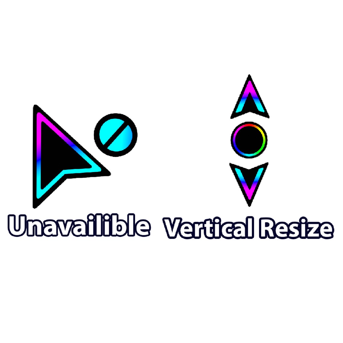 Neon Rgb Animated Computer Cursor Pack Perfect For Gamers And Creatives Etsy