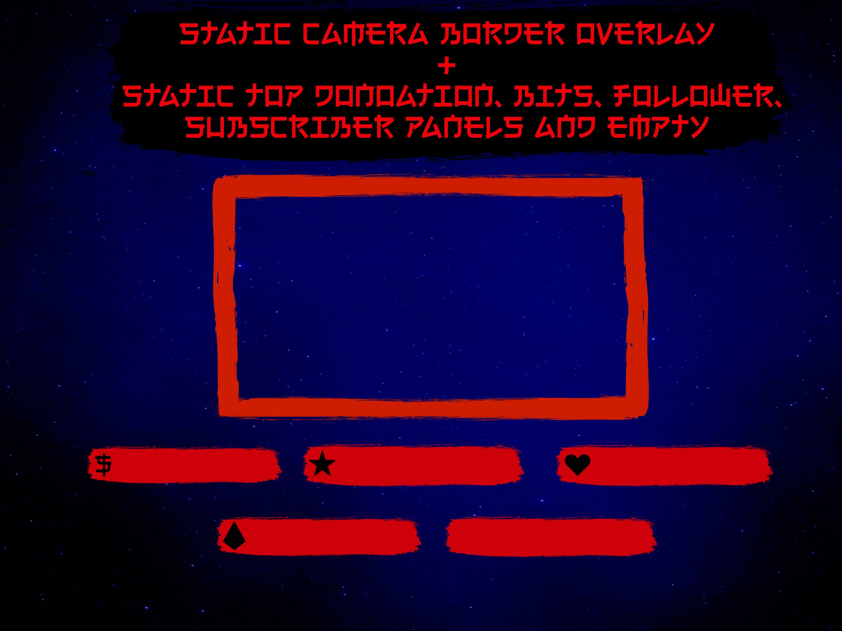 Shadow Ninja Animated Stream Overlay Pack, for Twitch, Facebook ...