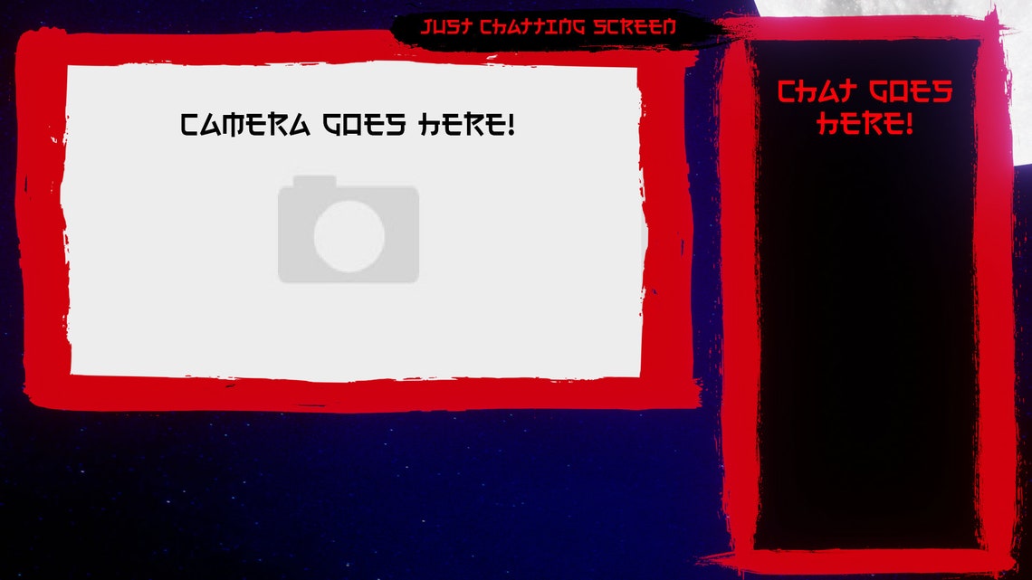 Shadow Ninja Animated Stream Overlay Pack, for Twitch, Facebook ...