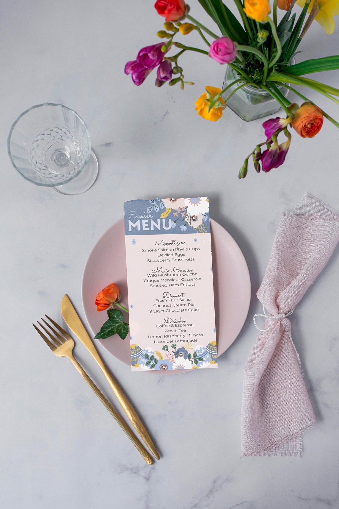 Editable Easter Brunch Menu Template - Easter Egg Brunch Menu Template ...