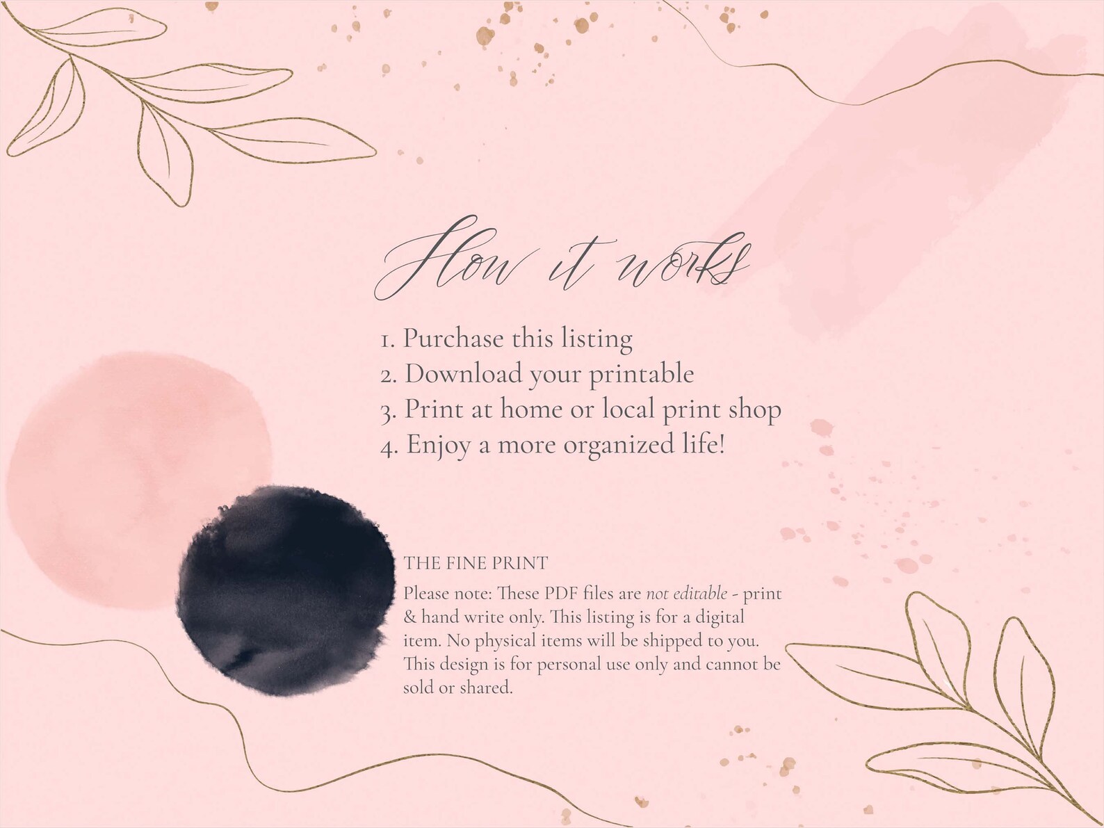 Flower Printable Stationary - Printable Floral Notepaper Watercolor ...