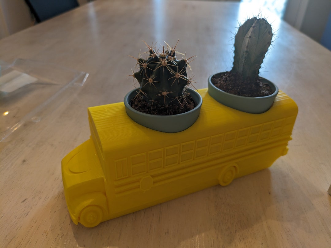 School Bus Plant Holder - Etsy