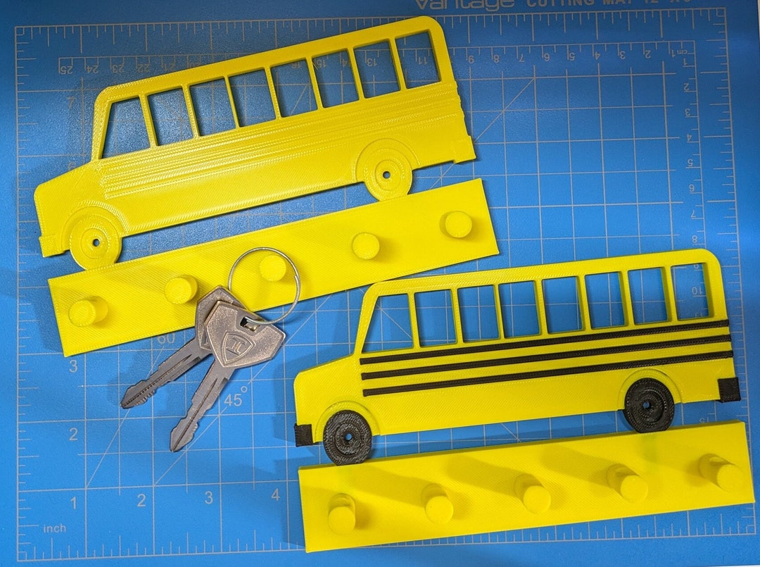 School Bus Key Holder - Etsy