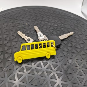 School Bus Keychain - Etsy