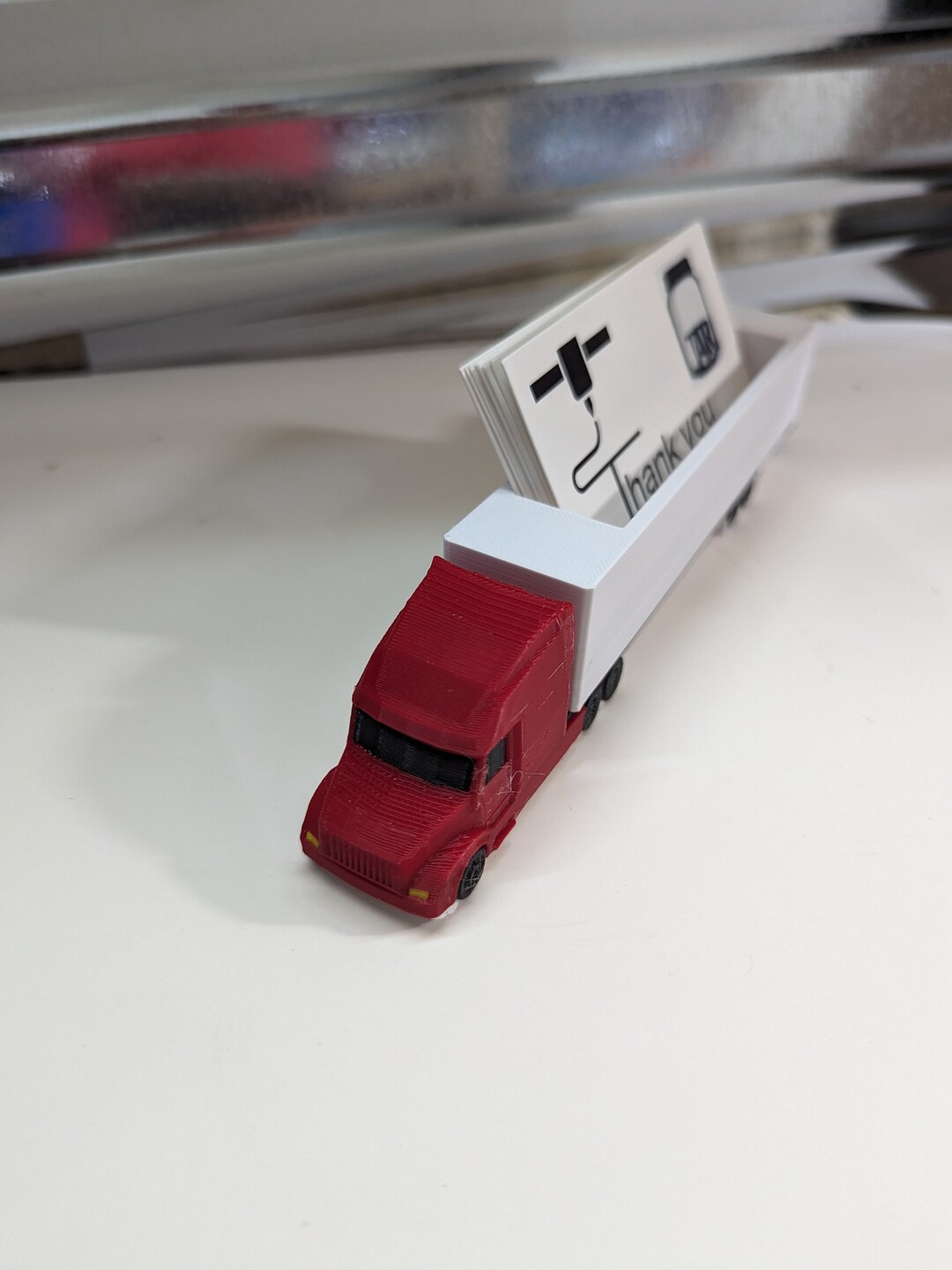 Semi Truck Business Card Holder - Etsy