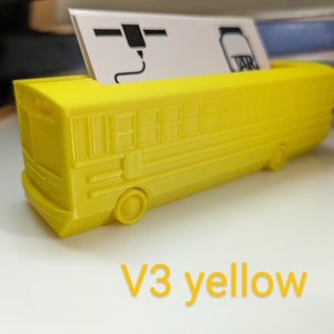 School Bus Business Card Holder - Etsy